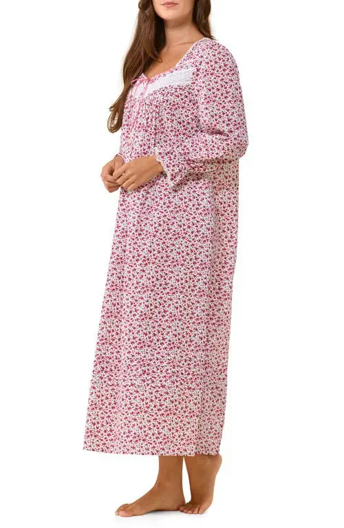 Eileen West Long Sleeve Cotton Lawn Nightgown