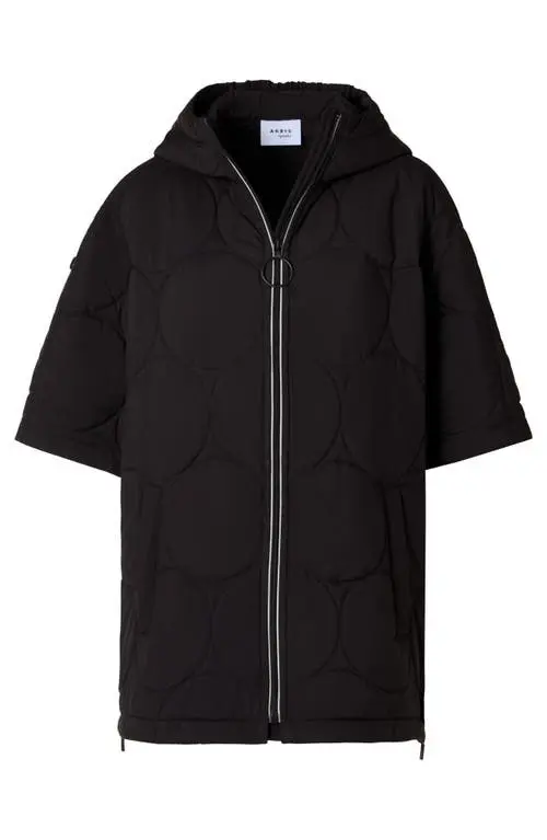 Akris Dot Quilted Short-sleeved Puffer Coat