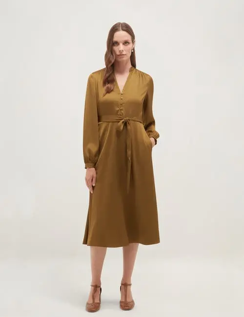 HOBBS LONDON Katia Belted Midi Dress