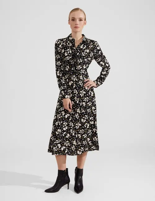 HOBBS LONDON Georgina Floral Shirt Dress