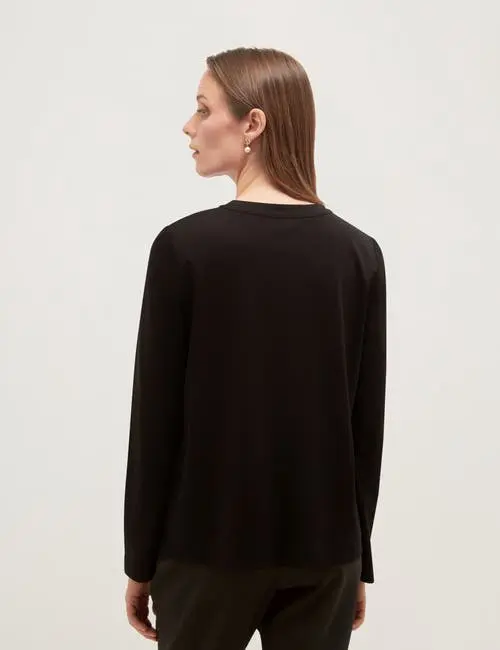 HOBBS LONDON Janey Ponte Long Sleeve Tunic Top
