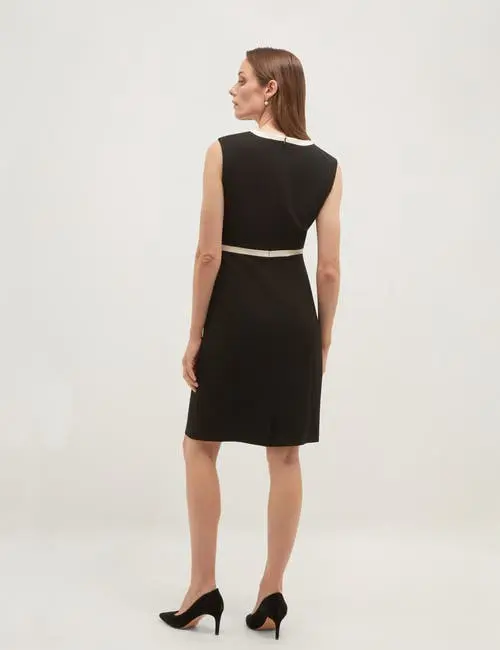 HOBBS LONDON Rosalind Contrast Sleeveless Dress