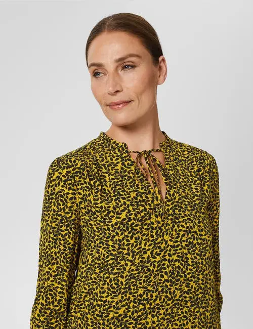 HOBBS LONDON Tafara Tunic Dress - Chartreusenavy