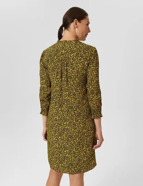 HOBBS LONDON Tafara Tunic Dress - Chartreusenavy