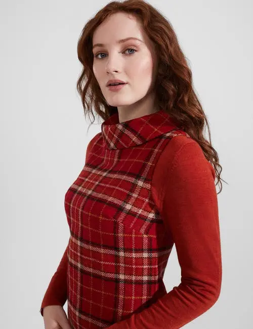 HOBBS LONDON Mila Sleeveless Check Dress