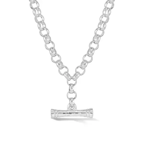 DOWER & HALL Nomad T-bar™ Chunky Chain Necklace - Silver