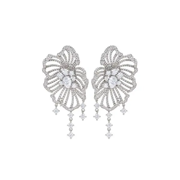 UCHI & SOTO Kinmokusei Sculptural Flower Statement Earrings