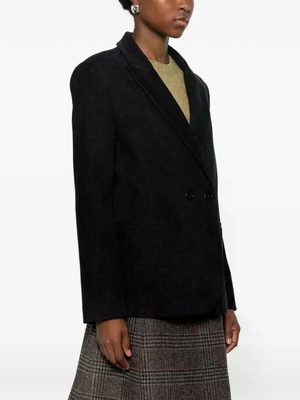 NINA 14.7 Double-breasted Peaked-lapel Blazer