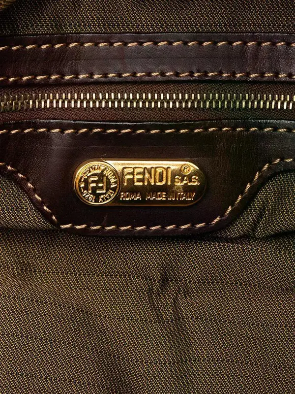Fendi 20th Century Zucca Canvas Drawstring Pouch