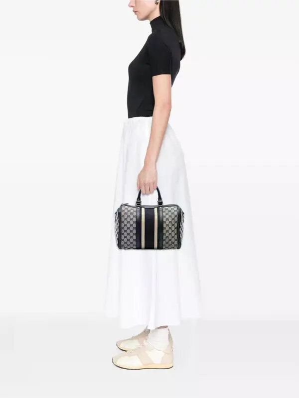 Gucci 2016-2026 Medium Gg Canvas Web Joy Boston Bag Satchel