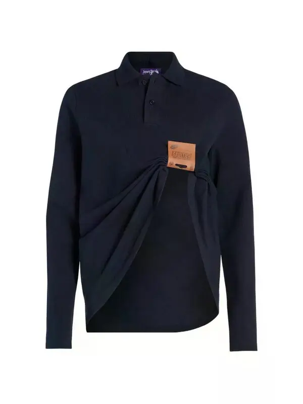 JEAN PAUL GAULTIER Le Étiquette Polo Shirt - Blue