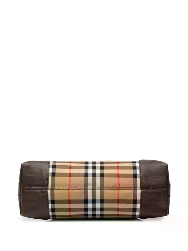 Burberry 20th Century Haymarket Check Canvas Dome Satchel