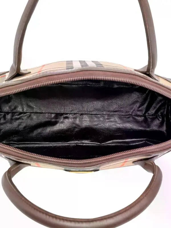 Burberry 20th Century Haymarket Check Canvas Dome Satchel