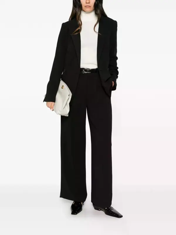 Calvin Klein Pleated Tailored Trousers - Black