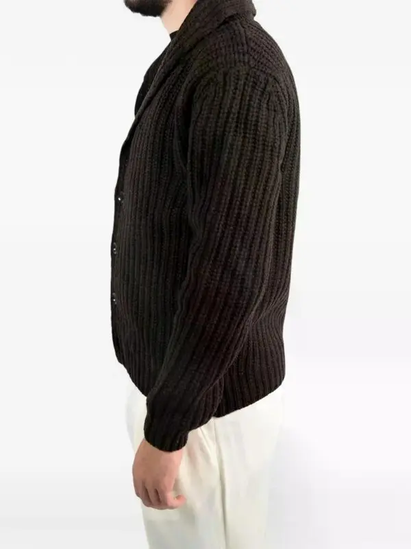 DANIELE FIESOLI Ribbed Shawl-collar Cardigan