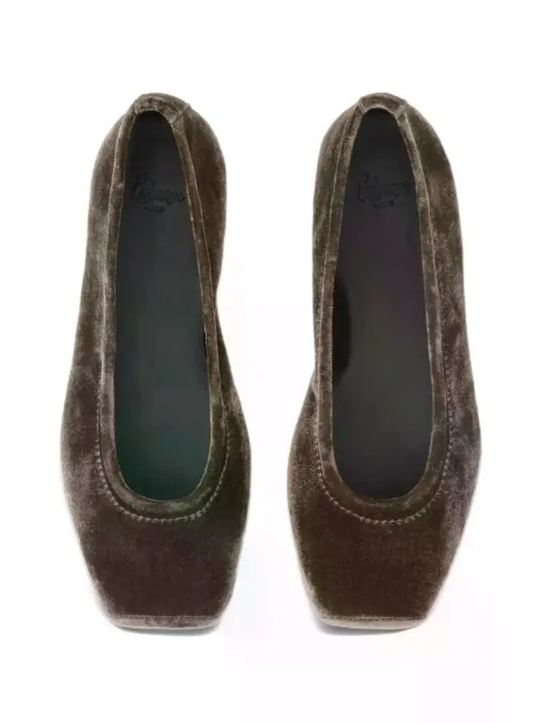 CastaÑer Gema Square-toe Ballet Flats