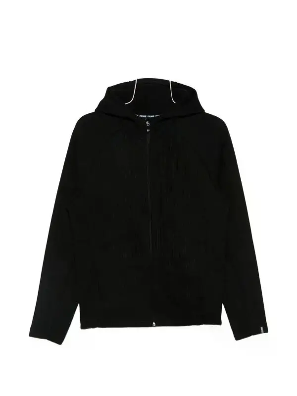 COLMAR Hooded Rib-knit Ski Sweatshirt - Blue
