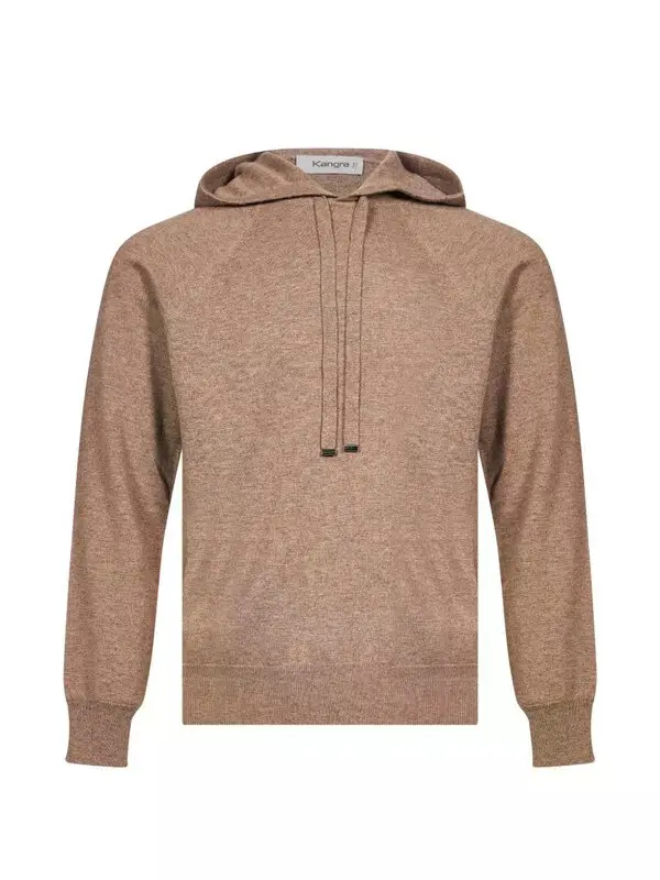 KANGRA Raglan-sleeve Drawstring Hoodie