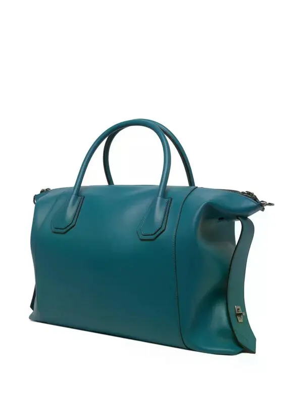 Givenchy 2020-2026 Medium Calfskin Antigona Soft Bag Satchel - Blue
