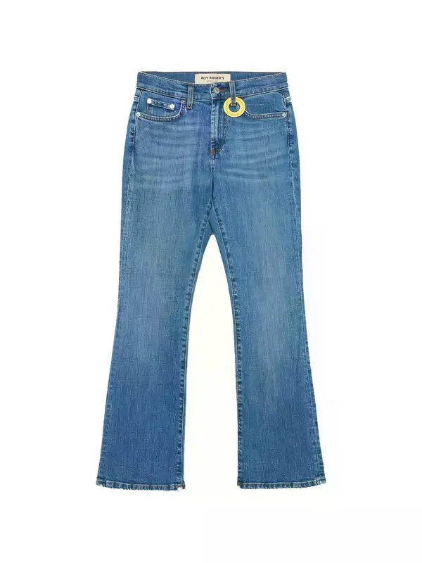 ROY ROGER'S Faded Flared-leg Jeans - Blue