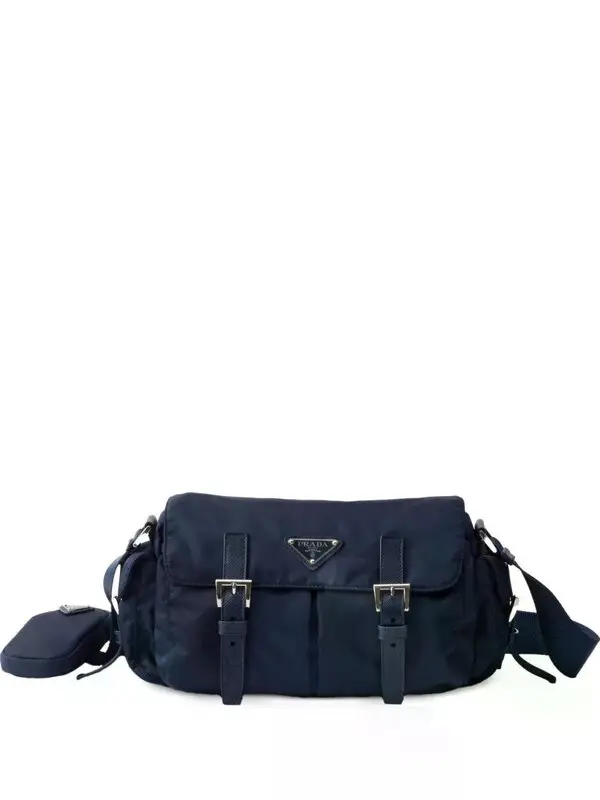 Prada Medium Re-nylon Shoulder Bag - Blue