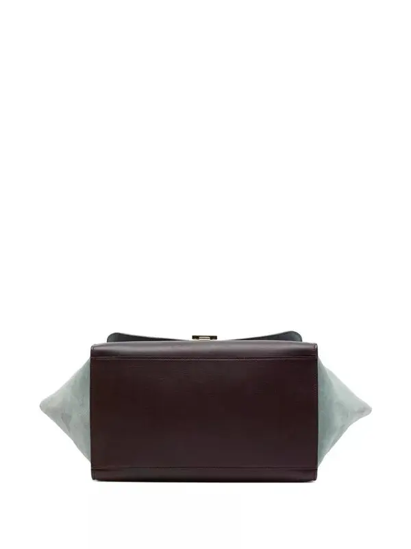 Celine 2013 Medium Tricolor Leather Trapeze Satchel