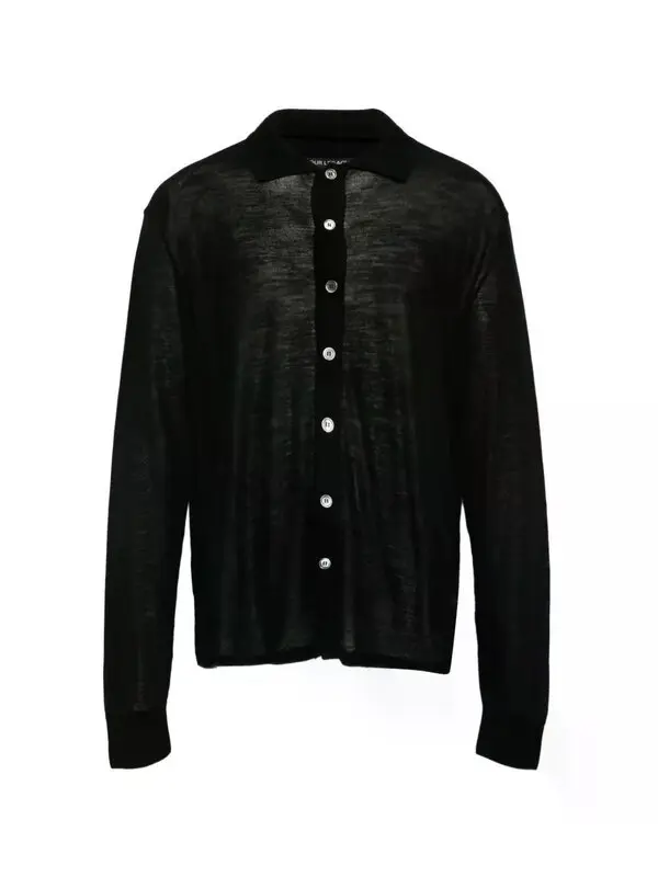 Our Legacy Fall Cardigan Black Superfine Merino