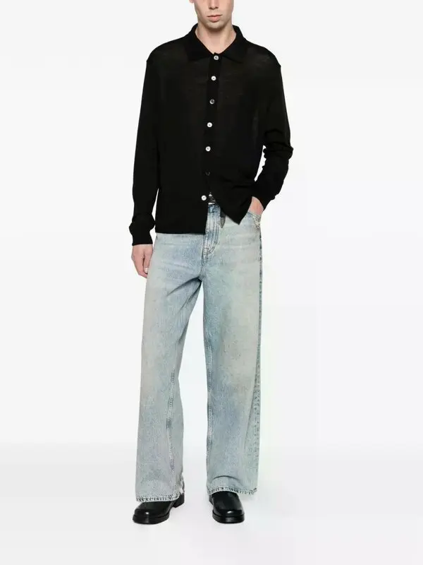 Our Legacy Fall Cardigan Black Superfine Merino