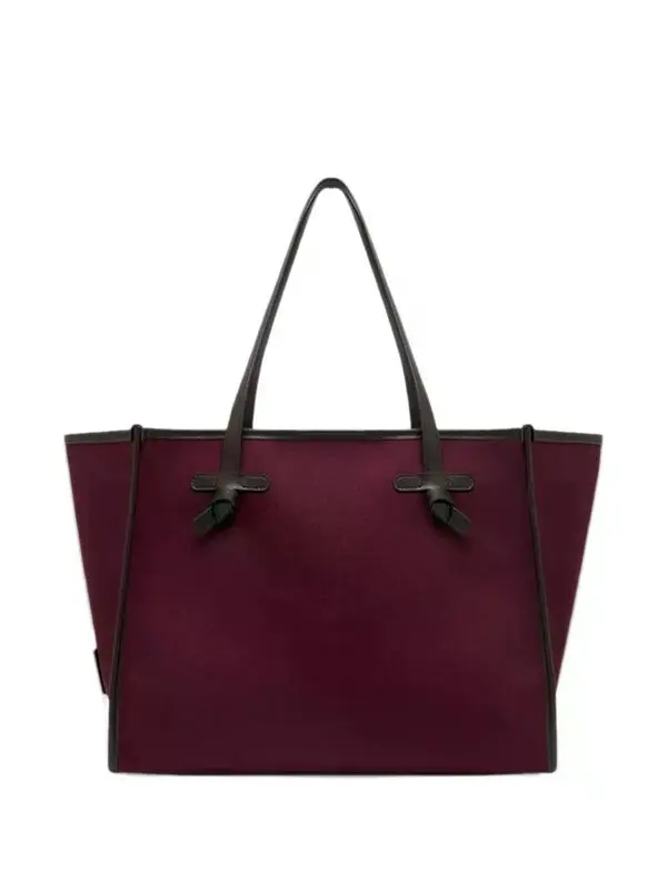 GIANNI CHIARINI Large Marcella Leather-trim Tote Bag - Red