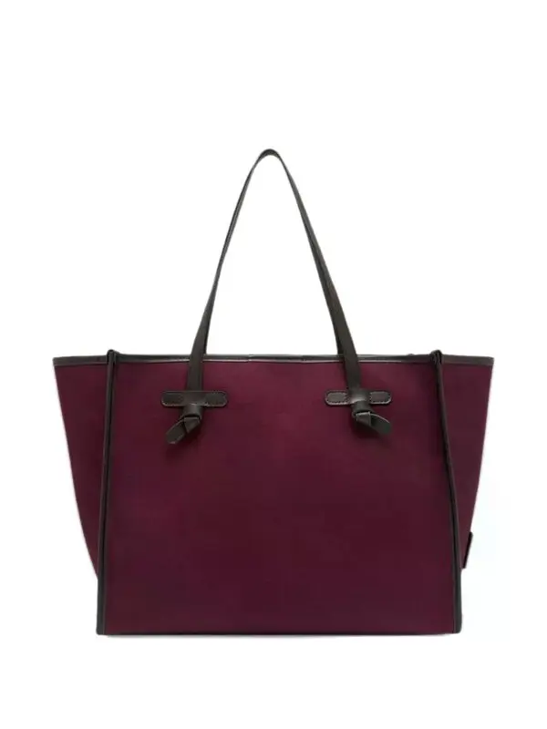 GIANNI CHIARINI Large Marcella Leather-trim Tote Bag - Red