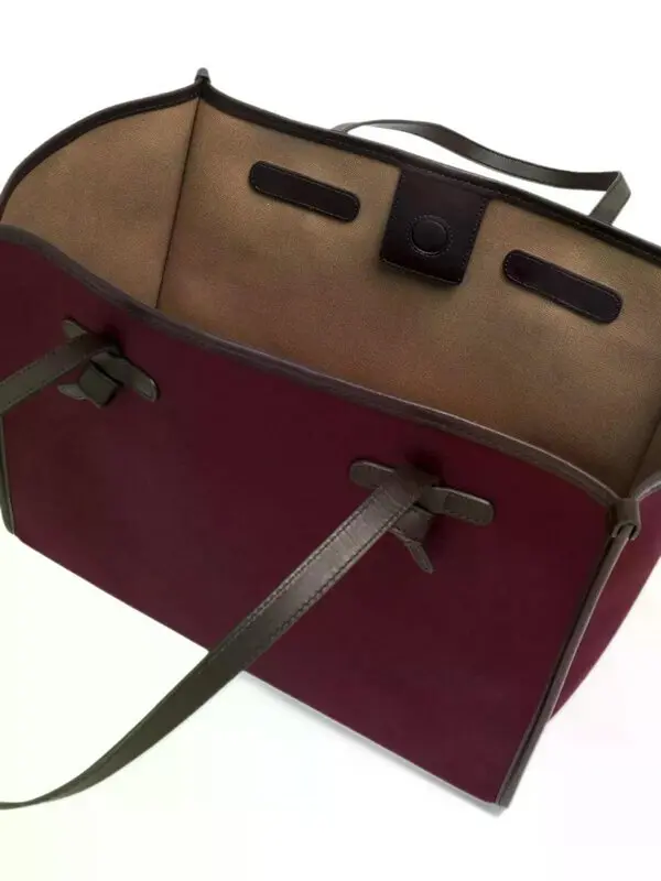 GIANNI CHIARINI Large Marcella Leather-trim Tote Bag - Red
