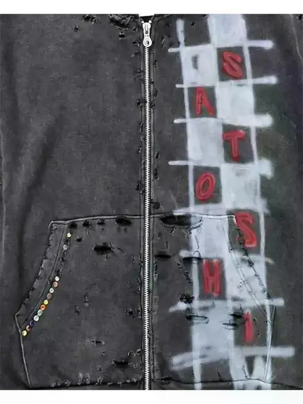 SATOSHI NAKAMOTO Get What I Want Zip-up Hoodie