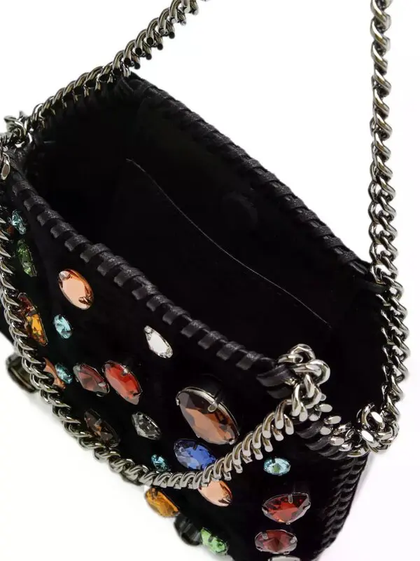 Stella McCartney Falabella Crystal-embellished Shoulder Bag