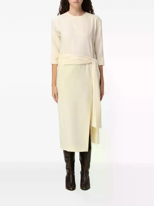 CRIDA MILANO Gertrude Wrap-waist Midi Dress