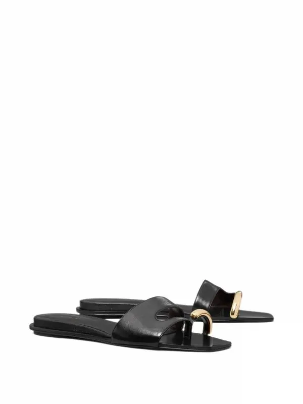 Tory Burch Pierced Toe-ring Slides