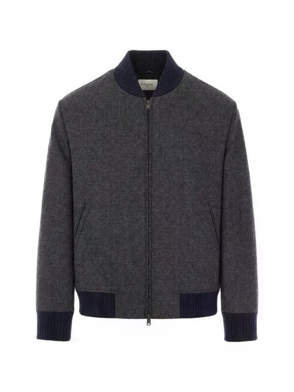 CIRCOLO 1901 Zip-up Bomber Jacket - Blue