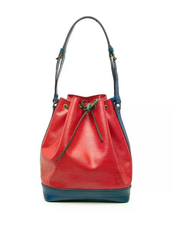 LOUIS VUITTON 1990 Epi Tricolor Noe Gm Bucket Bag - Red
