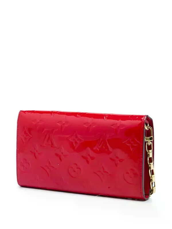 LOUIS VUITTON 2014 Monogram Vernis Chain Wallet Shoulder Bag