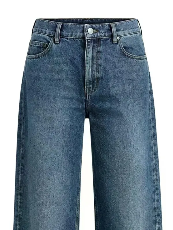 STEL Split-hem Frayed Jeans