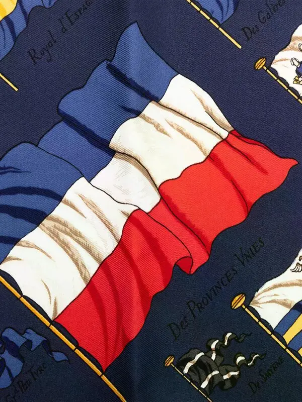 Hermès 20th Century Pavois Silk Scarf 40 Scarves - Blue