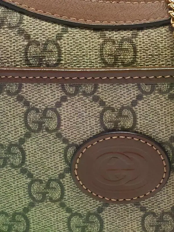Gucci Gg Supreme Half Moon Shoulder Bag