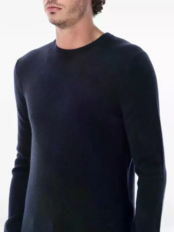Emporio Armani Plain-knit Pure-cashmere Jumper
