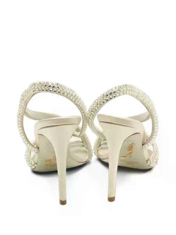 Rene Caovilla Lisa Crystal-embellished Slingback Sandals