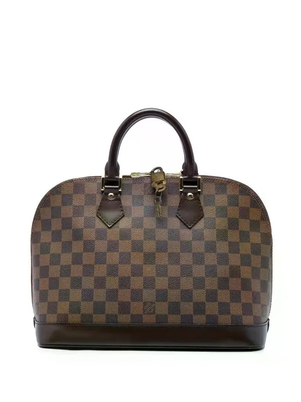 LOUIS VUITTON 2004 Damier Ebene Alma Mm Handbag