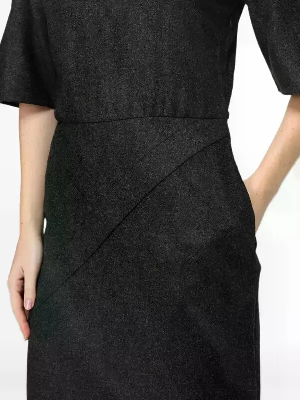 CRIDA MILANO Beatrice Asymmetric-hem Maxi Dress