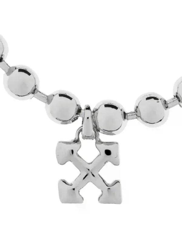 Off-White Arrow Ballchain Bracelet - Silver