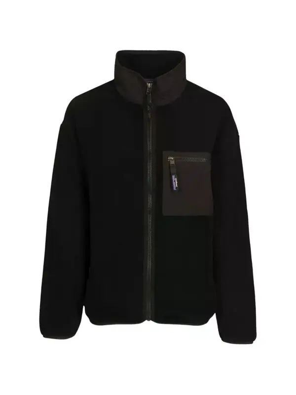Patagonia Logo-patch Fleece Jacket - Black