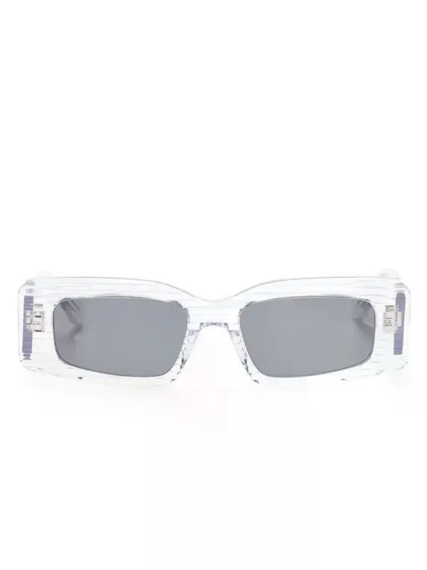 Alaïa Rectangle-frame Sunglasses - Grey