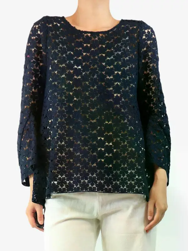 Scanlan Theodore Floral-lace Long-sleeve Blouse