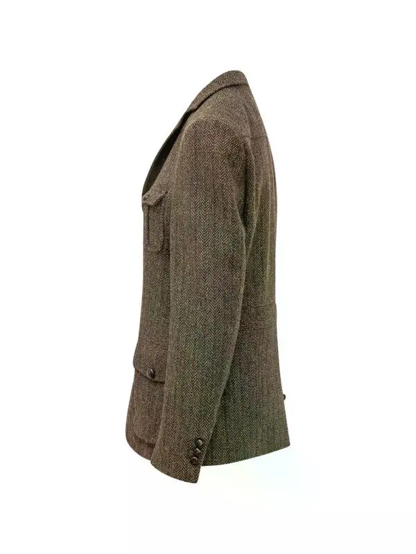 WALKERS Edgar Herringbone-patterned Button-up Jacket
